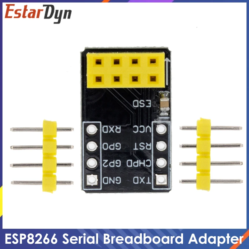 Generic Esp-01 Esp8266 Esp-01s Model Of The Esp8266 Serial Breadboard Adapter To Wifi Module ...